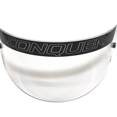 Conquer Full Face Helmet Face Shield Clear or Dark - Conquer Snell ...