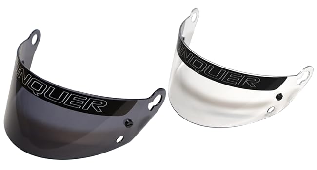 Conquer Full Face Helmet Face Shield Clear or Dark - Conquer Snell ...